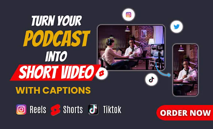 Create yt shorts, ig reels, tiktok, short form videos from your podcast ...