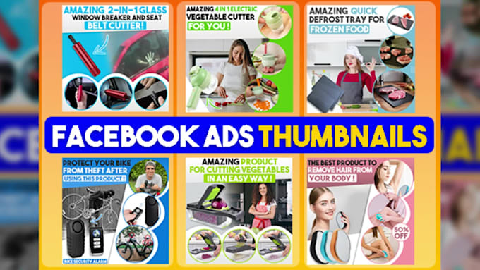Design youtube, facebook ads thumbnails for dropshipping by Naufaal ...