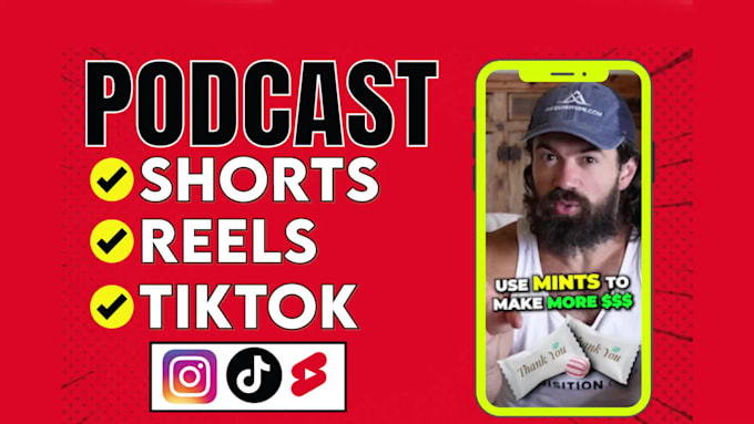 Edit podcast into short form video clips by Sooraj_361 | Fiverr