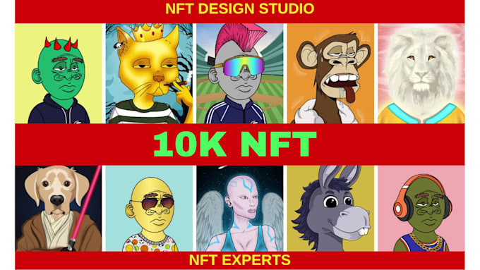 Create your nft art collection with 1k, 5k, 10k by Agencysocial | Fiverr
