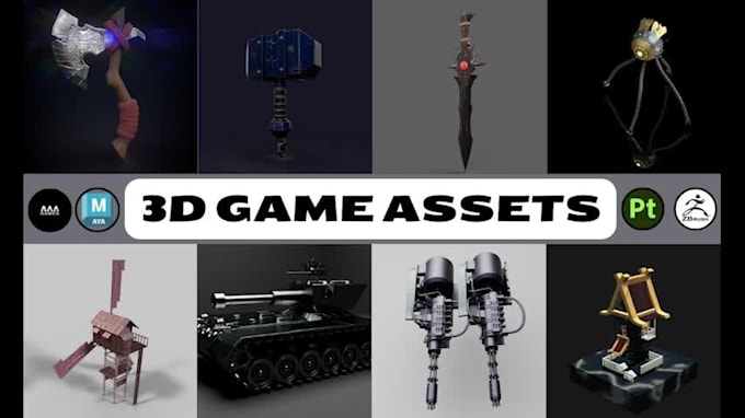 Do stylized 3d game assets 3d game asset and props for your game pbr texture by Md_fagly_rabby ...