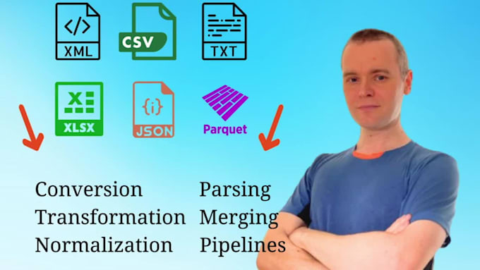 Convert Parse And Transform Your Csv Json Xml Excel Data By Alexeygolovnia Fiverr