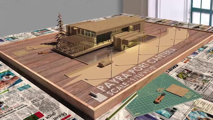 Render realistic physical architectural model by Jobaereshohan | Fiverr