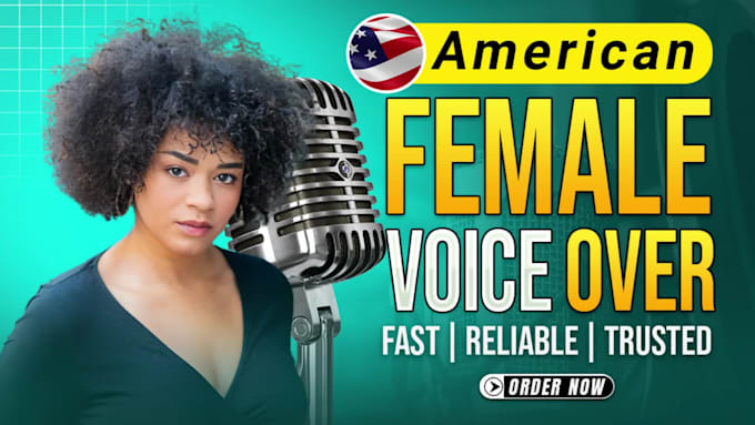 Record a professional american female voiceover by Diewthmyheelson | Fiverr