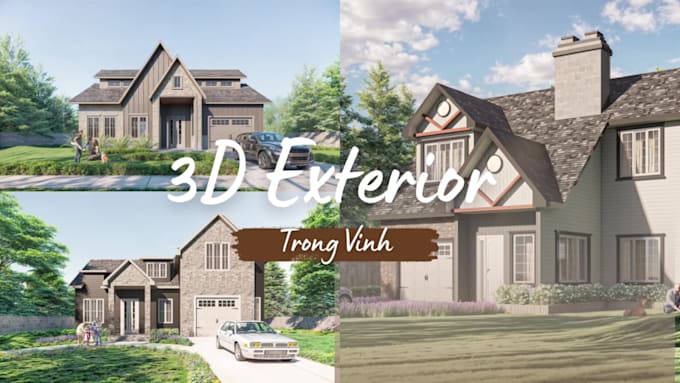 Create exterior modelling, rendering, walkthrough animation by Vinh_drawing | Fiverr