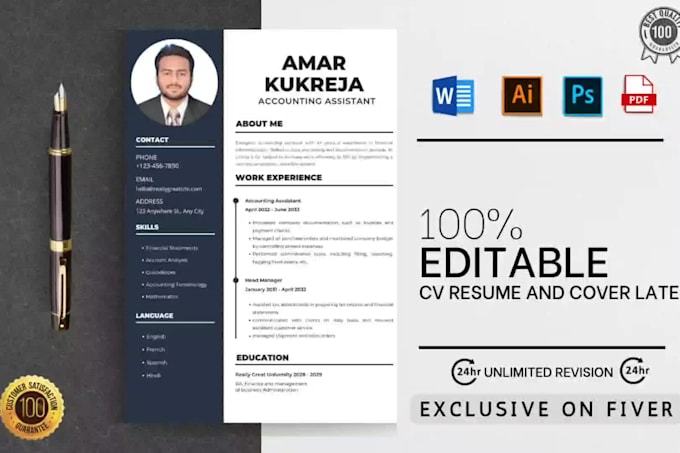 Edit, write, upgrade your resume, cv, cover letter, linkedin by Kaka6787888 | Fiverr