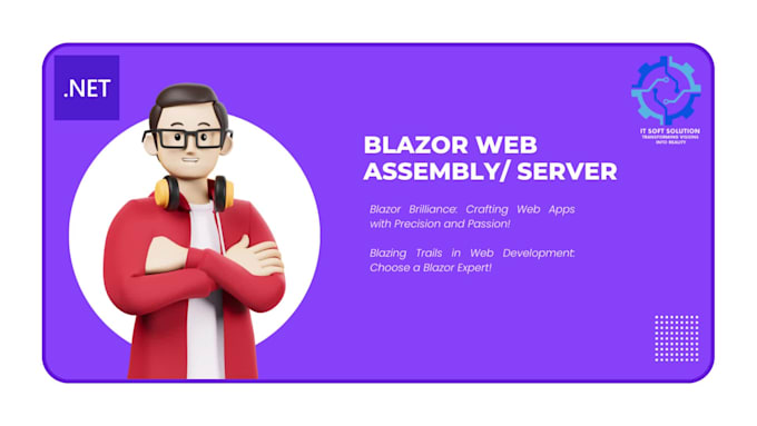 Build or update your custom web app using blazor server by Itsoft_solution | Fiverr