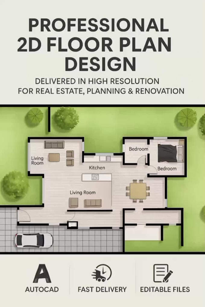 Create 2d floor plan designs by Sealif | Fiverr