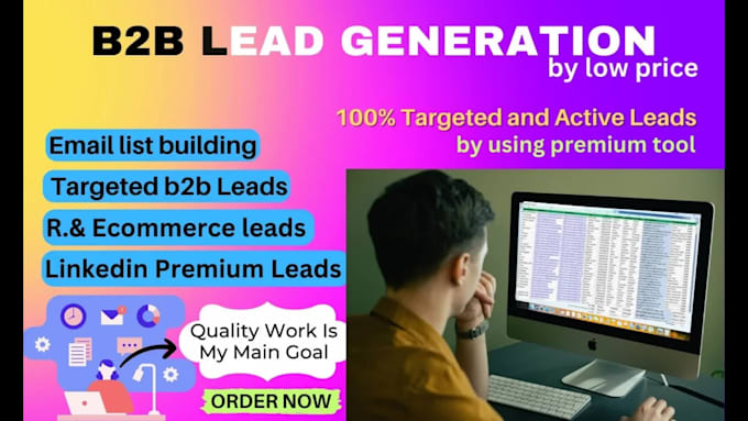 Do targeted b2b lead generation,email list building and linkedin business leads by Shohelur_dm ...