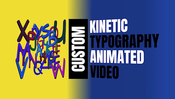Create custom kinetic typography animated video by Nioart2you | Fiverr