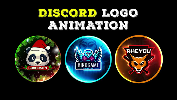 Design animated discord logo animation, pfp, icon and banner gif ...