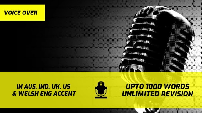 Record 500 word voice over in english accent by Wpdave | Fiverr