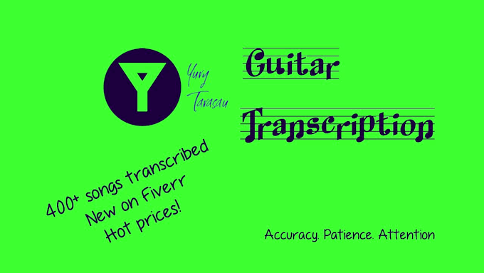 Transcribe any guitar audio score to sheet music, tabs by Yury_tarasau ...