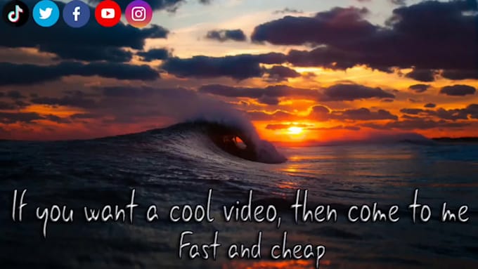 Fast video editing for tik tok, youtube, instagram and more by Ivvan ...