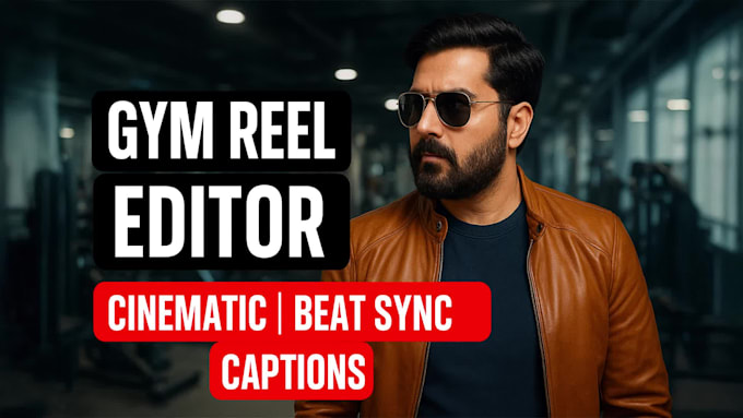 Create cinematic gym reels with captions and beat sync by Waqararmani ...