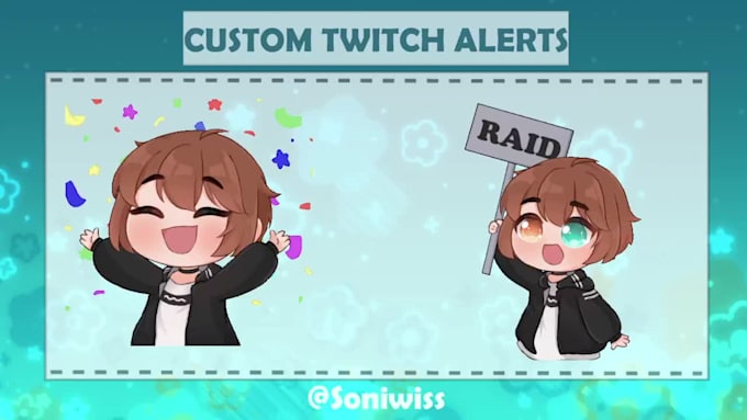 Create custom animated alerts for you channel twitch by Soniwiss | Fiverr