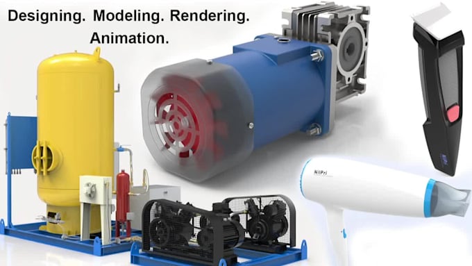 3d model mechanical parts or consumer product in solidworks by Nilpri ...