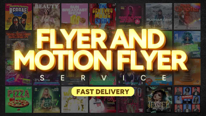 Design flyer and motion flyer by Freestylegend32 | Fiverr