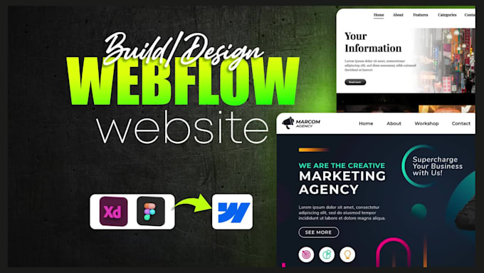 Webflow developer to webflow website design or convert figma to webflow ...