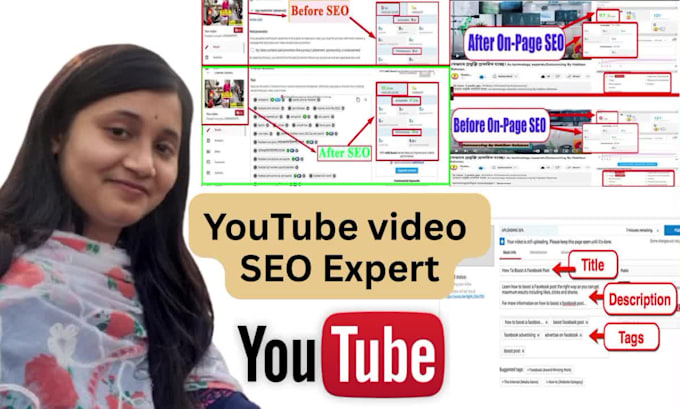 Do youtube seo to rank your video on first page by Athairani | Fiverr