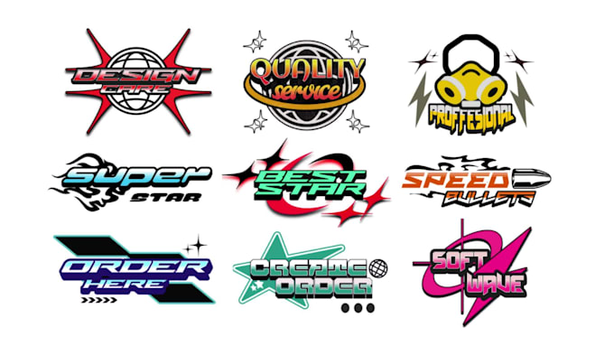 Create custom and shiny y2k logo and streetwear designs by ...