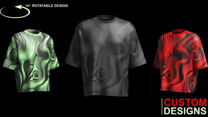 Create realistic custom 3d t shirt design by Ahmadahsen | Fiverr