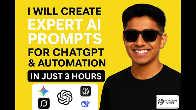 Create expert ai prompts for chatgpt and automation in just 3 hours by Afraz_raco | Fiverr