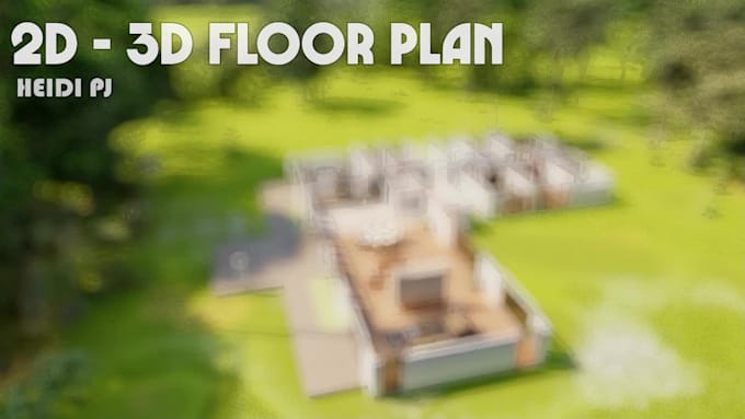 Create a 3d version of your 2d architectural drawings by Heidinewin | Fiverr