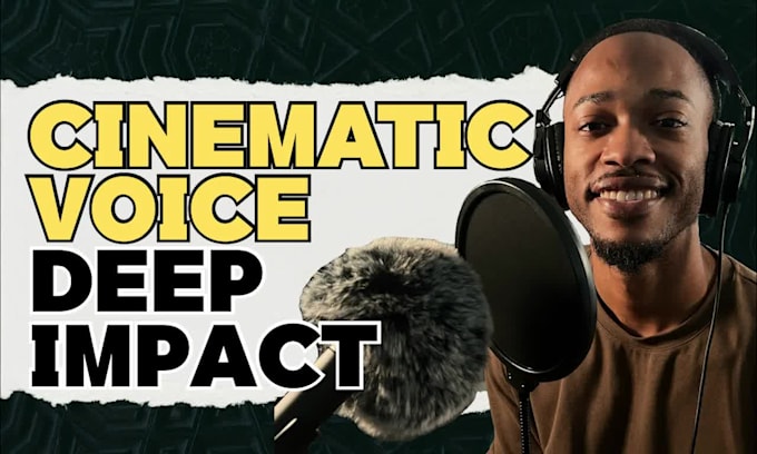 Record a deep black male voiceover for commercials, trailers or ...