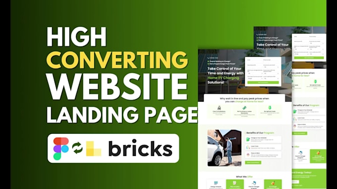 Do high converting bricks website, landing page design, figma to bricks ...
