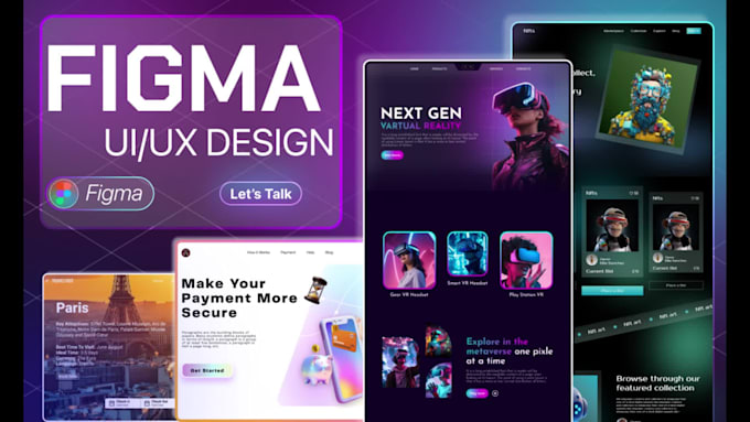 Design mobile app ui ux wireframe and website prototype using figma by ...