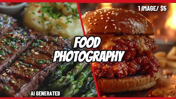Create realistic food photography for your restaurant menu or social ...