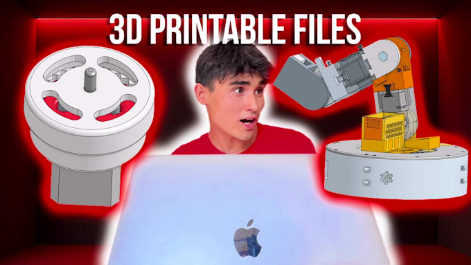 Diseñaré piezas stl personalizadas para impresión 3d y prototipado