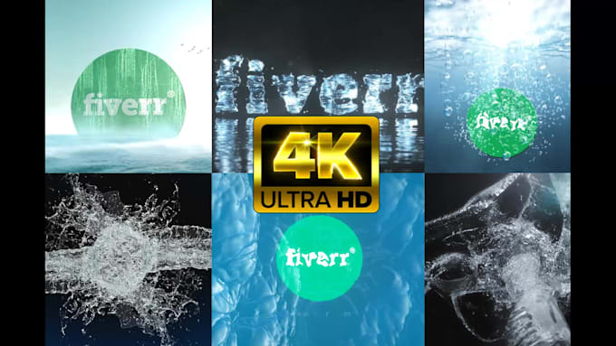 Make liquid water splash logo intro animation by G0dl1k3 | Fiverr