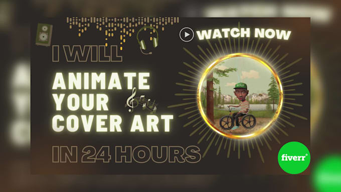 Animate your album, single and mixtape cover art by Altaybasar | Fiverr