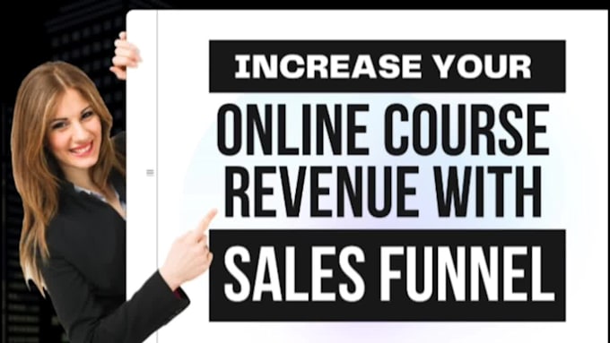 Create online course sales funnel landing page to increase your course ...
