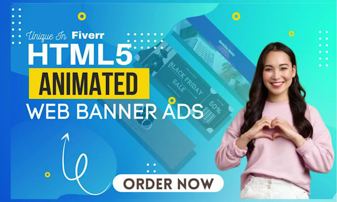 Design html5 animated web banner and google display ads by Artsofdigital1 | Fiverr