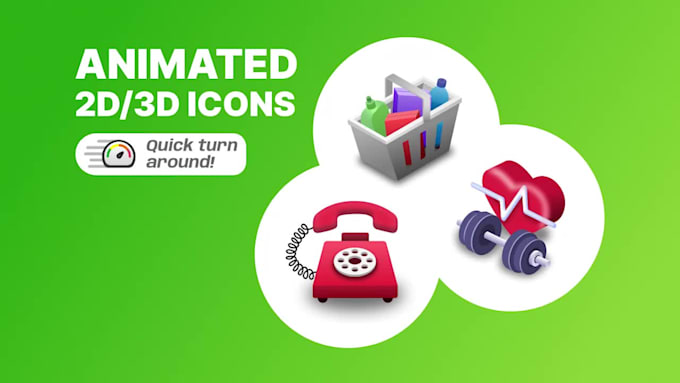 Create 3d animated icons for your company, perfect for ui by Godd ...