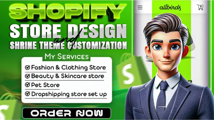Create shopify store, debutify, impulse, ella, shrine theme ...