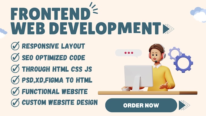 Be your web frontend optimization services of html, css, js by Ahtisham586 | Fiverr