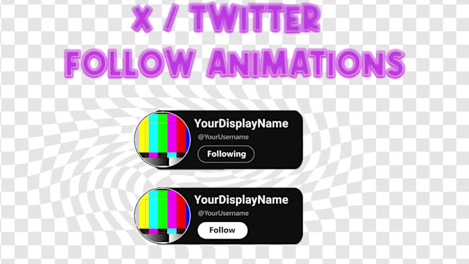 Make you x or twitter follow animation by Shakhramoon | Fiverr