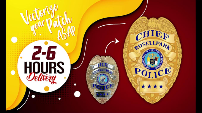 Convert your patch, logo or artificial intelligence image to vector by Newcreativezone | Fiverr