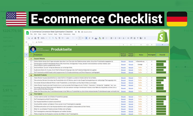 Provide winning product, ecommerce, and ctr checklist by Ecom_future ...