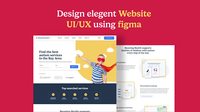 Design website mockup in figma by Niazrahmn | Fiverr