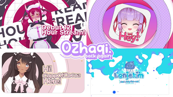Make beatiful promotion and debut for vtuber and streamer by Ozhaqi ...