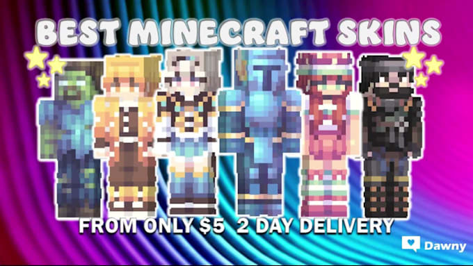 Create your best custom minecraft skin in under 48 hours by Dawn_ck ...
