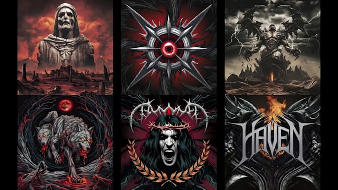Create custom rock or heavy metal cover art fast with ai by Vicky_makes ...