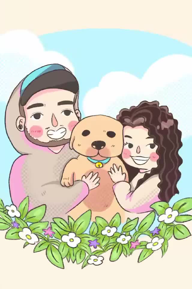 Draw cute cartoon illustrations for you and gifts by Lovelybonbon | Fiverr