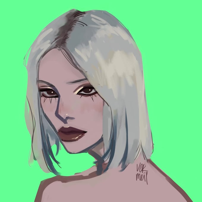 Draw your oc or fanart in anime style by A_vermeil | Fiverr