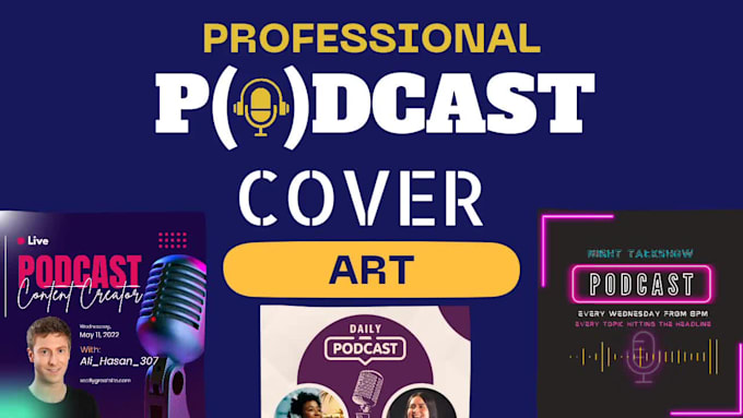 Design professional podcast cover art or podcast artwork by Ali_hasan ...